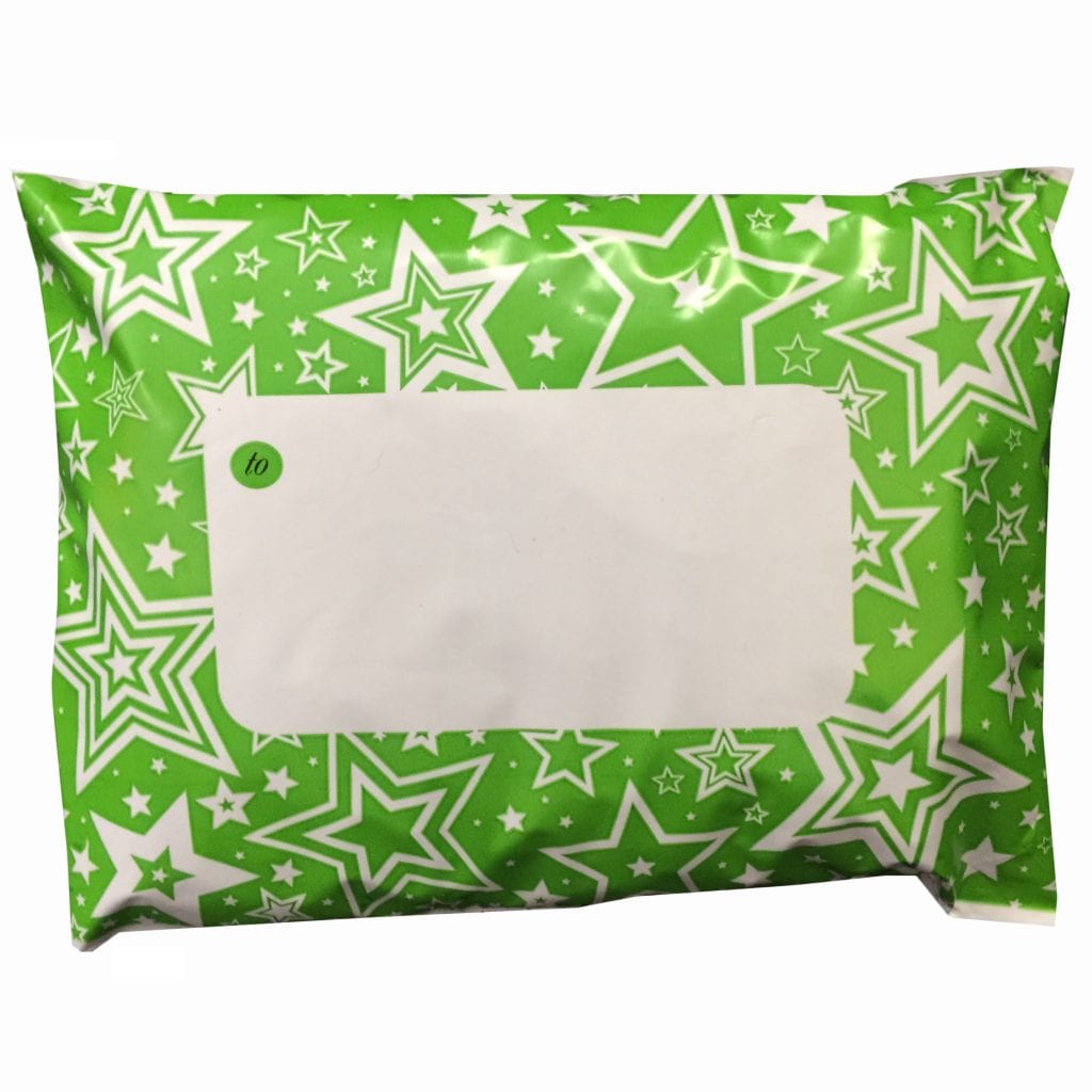 Printed Mailing Bags - Stars - Packaging Products Online