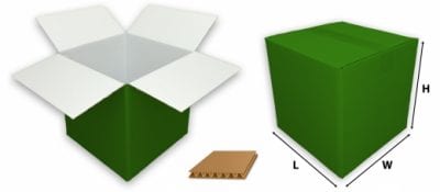 Coloured Cardboard Boxes - Green - Packaging Products Online